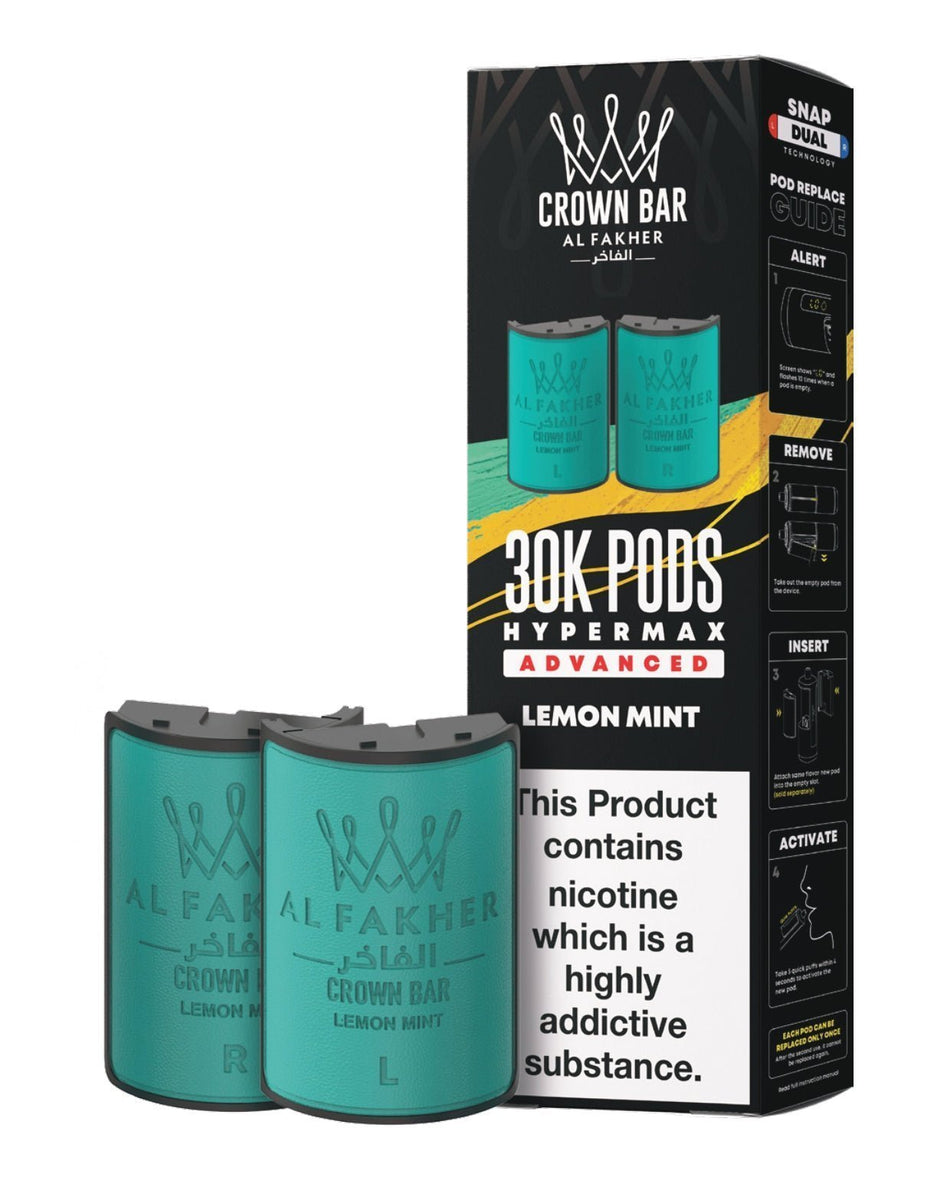 Al Fakher 30k Crown Bar Hypermax Refill Pods 5 Pack - Wholesale Price