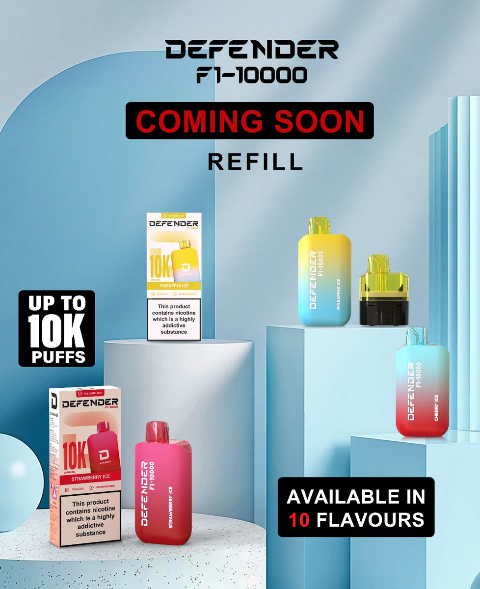 Defender F1 10000 Vape Kit | 5-Pack Prefilled pod kit Rechargeable