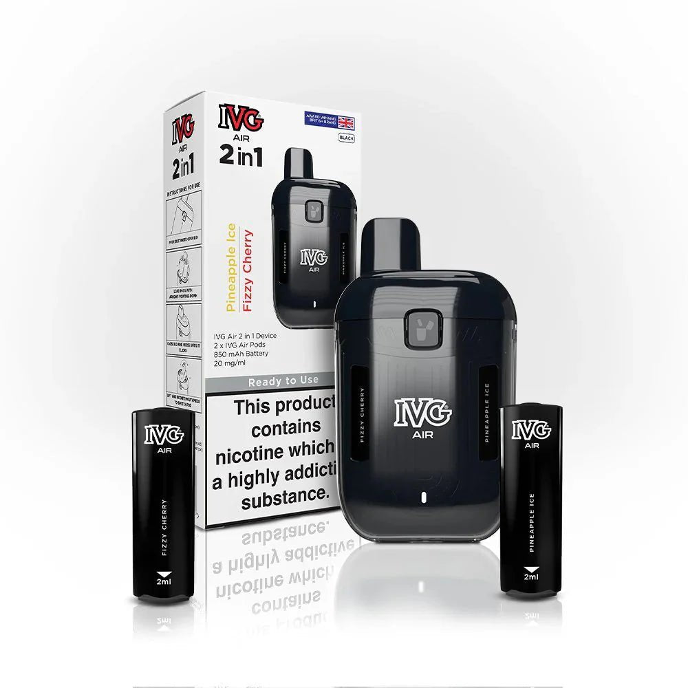 IVG Air 2 in 1 Pods Disposable Vape Rechargeable Kit ( Box of 5 ...